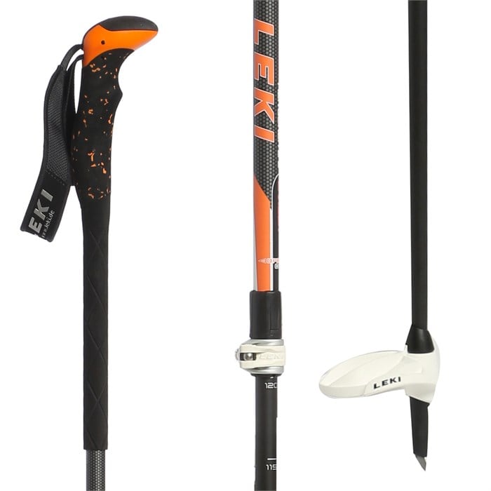 Leki Aergonlite 2 Carbon Adjustable Ski Poles 2019 | evo