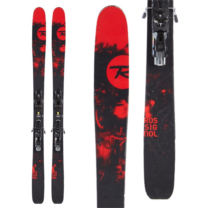 Rossignol Sin 7 Skis Atomic L12 Bindings 2015 Used evo