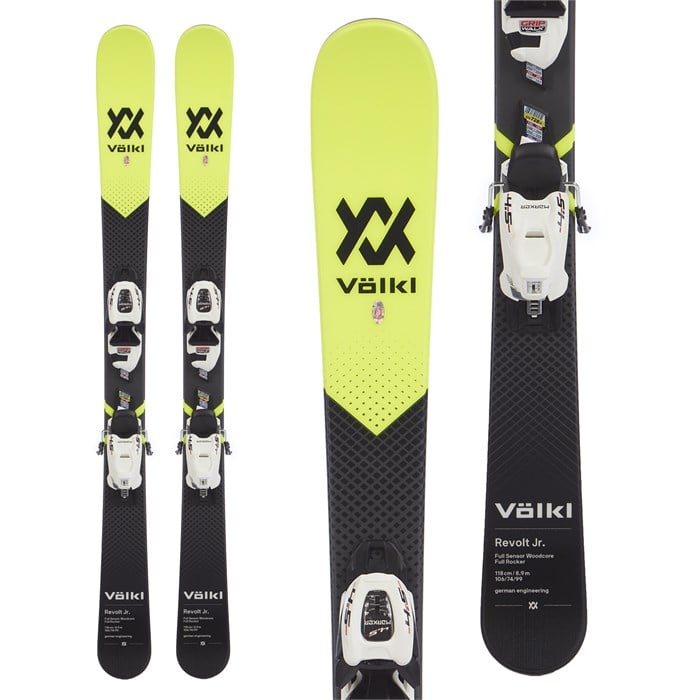 Volkl Revolt Jr Skis + 4.5 vMotion Jr Bindings - Boys' 2019