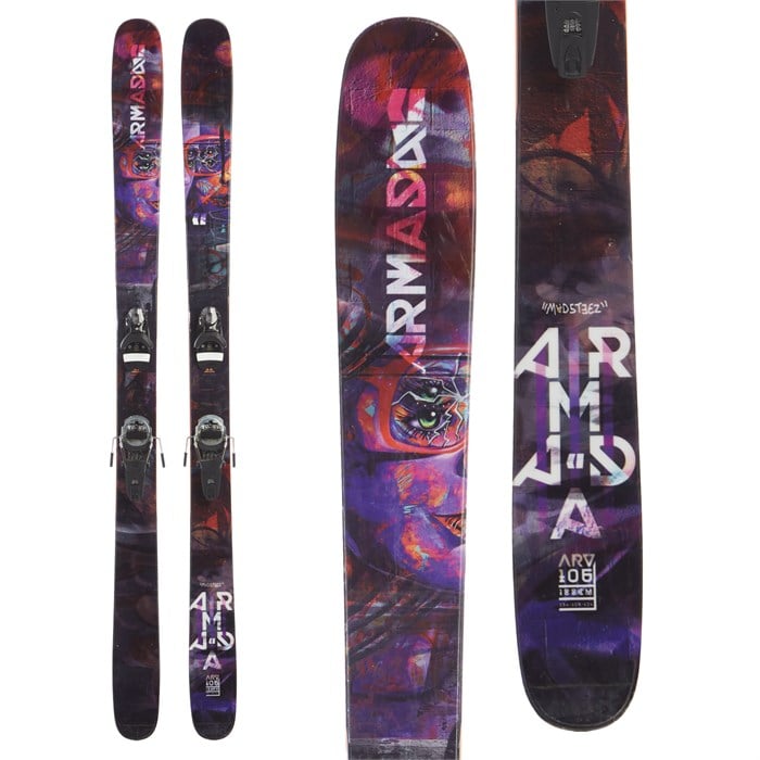 Armada ARV 106 Skis + Look Pivot 14 Dual WTR Bindings 2018 - Used | evo