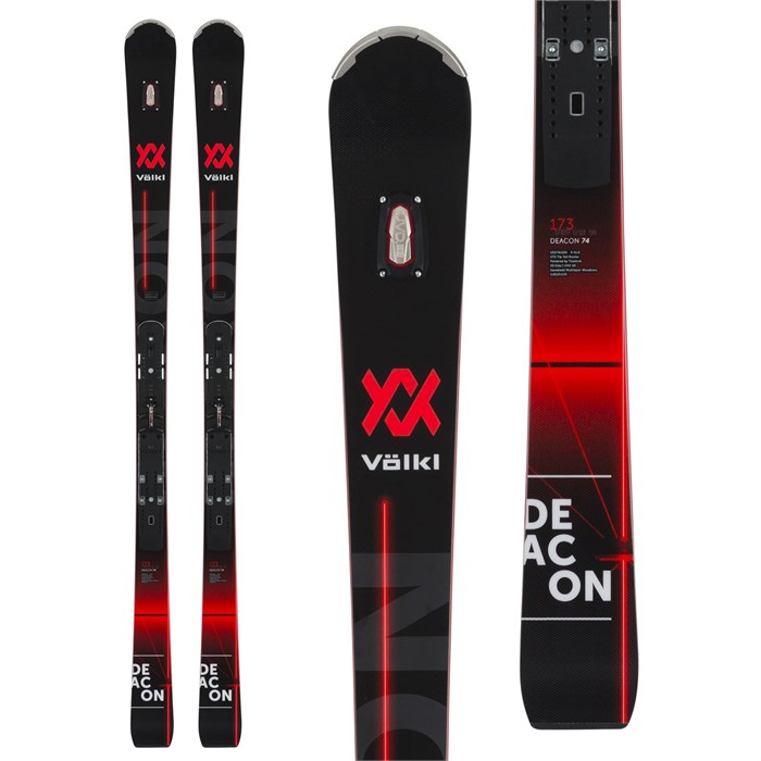 Völkl Deacon 74 Pro Skis + rMotion2 16 GW Bindings 2019 | evo