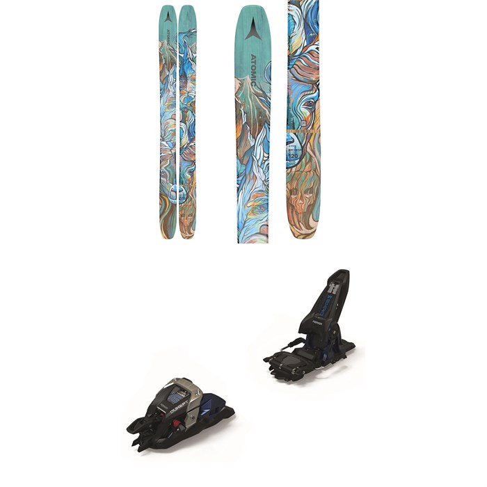 Atomic Bent Chetler 120 Skis + Marker Duke PT 16 Alpine Touring Ski ...