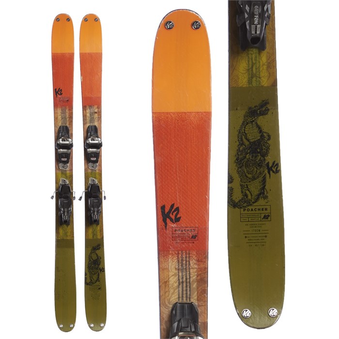 K2 Poacher Jr Skis + Marker M 7.0 Ski Bindings - Kids' 2017 - Used | evo