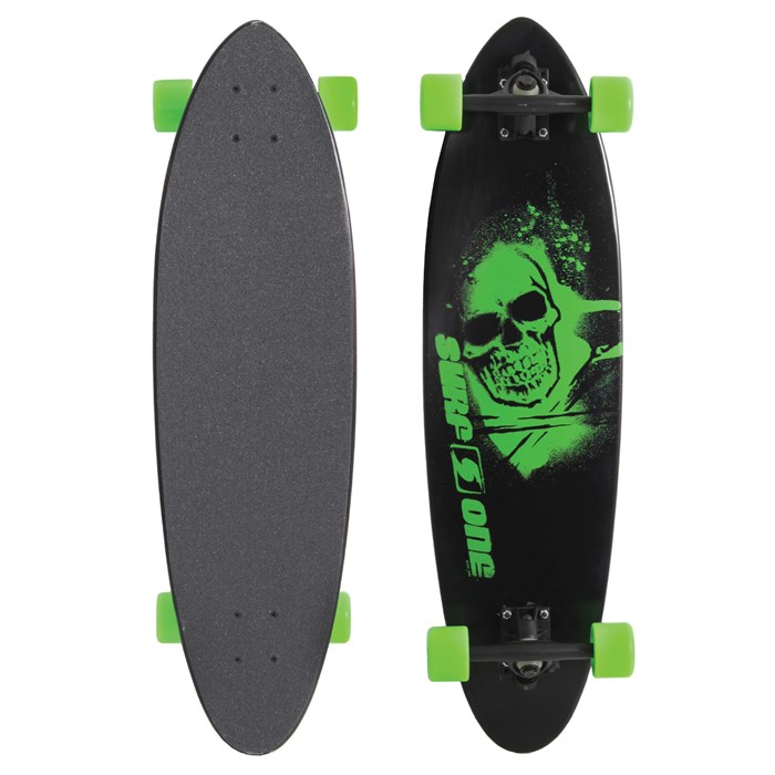 Surf One Skull Stencil Longboard Complete | evo