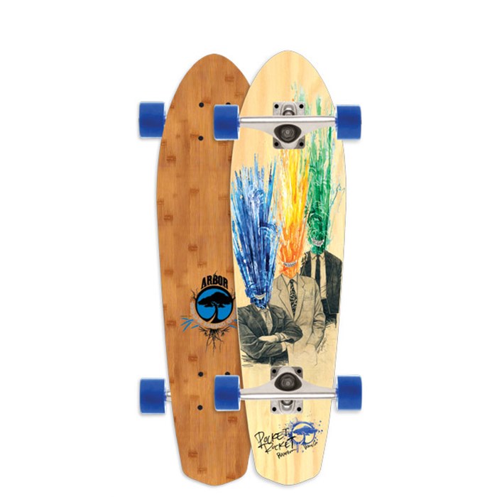 Arbor Pocket Rocket - Bamboo Longboard Complete | evo