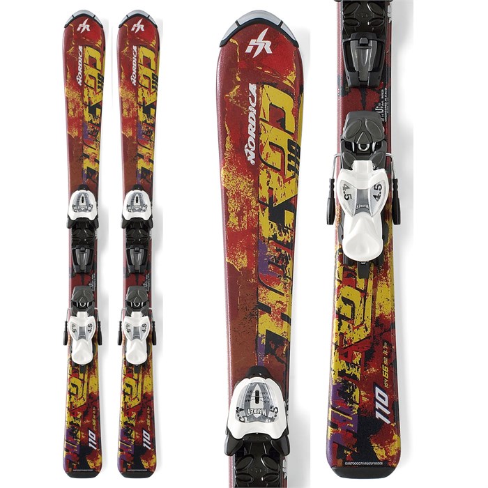 Nordica Hot Rod J Skis + M4.5 Fastrak Bindings - Youth 2012 | evo