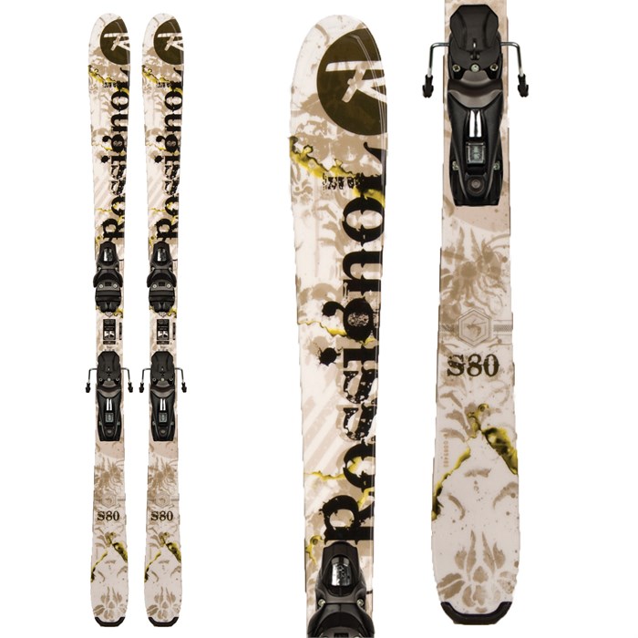 Rossignol S80 Freeride Bumper Skis + Axium 120 Bindings 2011 | evo