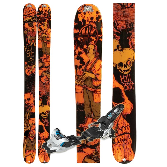 K2 Hellbent Skis + Marker Griffon Schizo Bindings 2012 | evo