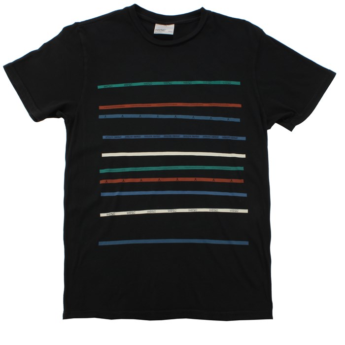 Wesc Multiple Logo Stripe T Shirt | evo