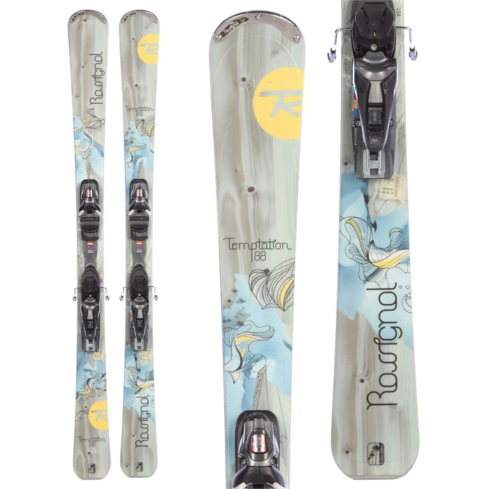 Rossignol Temptation 88 Skis + Axium 120 Demo Bindings - Used - Women's ...