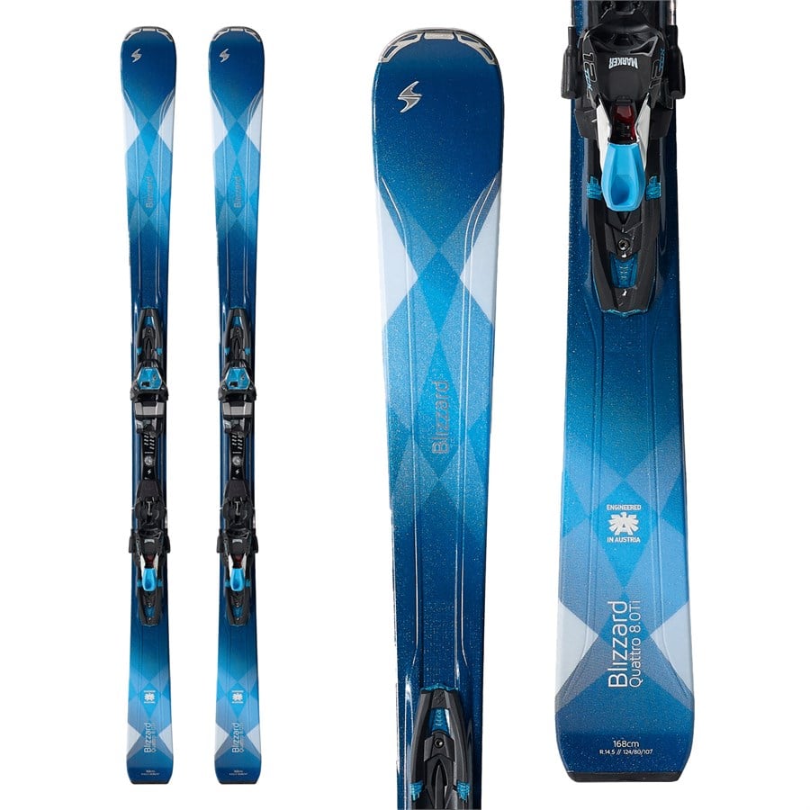 Blizzard Quattro 8.0 Ti Skis + TCX12 Bindings - Women's 2017 | evo