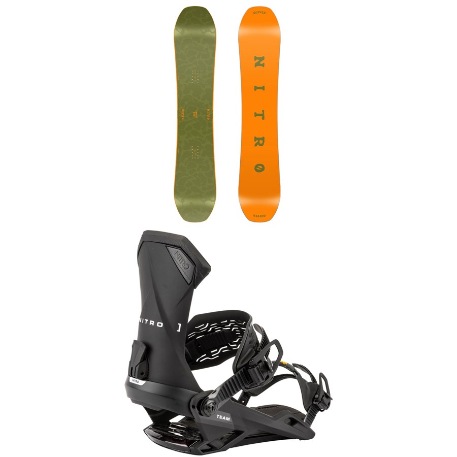 evo Nitro Basher Snowboard + Team Snowboard Bindings 2026 Cheap Sale ...