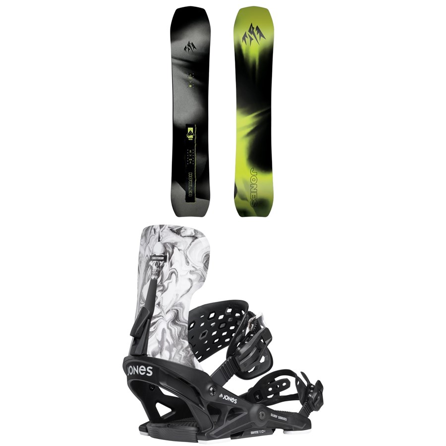 evo Jones Howler Snowboard + Meteorite Snowboard Bindings 2026 Sale ...
