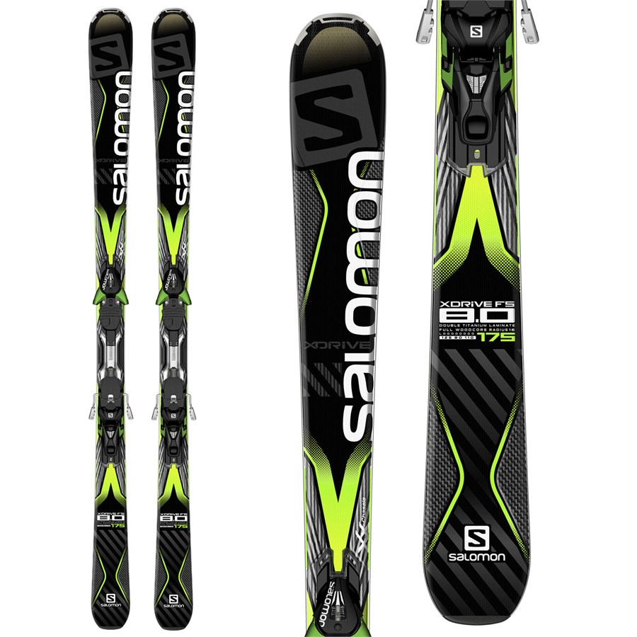Salomon X-Drive 8.0 FS Skis + MXT12 Bindings 2017 | evo